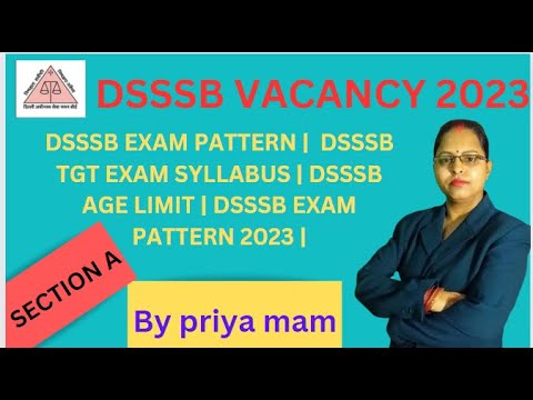 DSSSB EXAM PATTERN | DSSSB TGT EXAM SYLLABUS | DSSSB AGE LIMIT | DSSSB ...