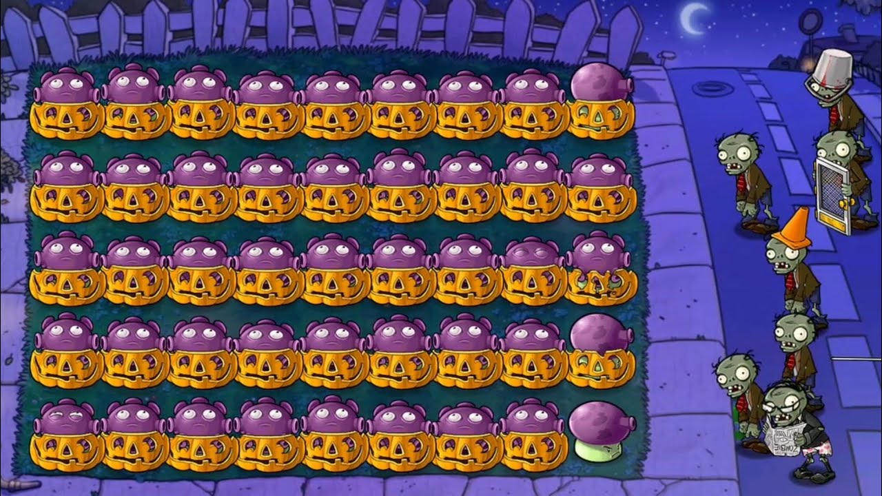 Plants Vs Zombies Last Stand Night 2 - YouTube