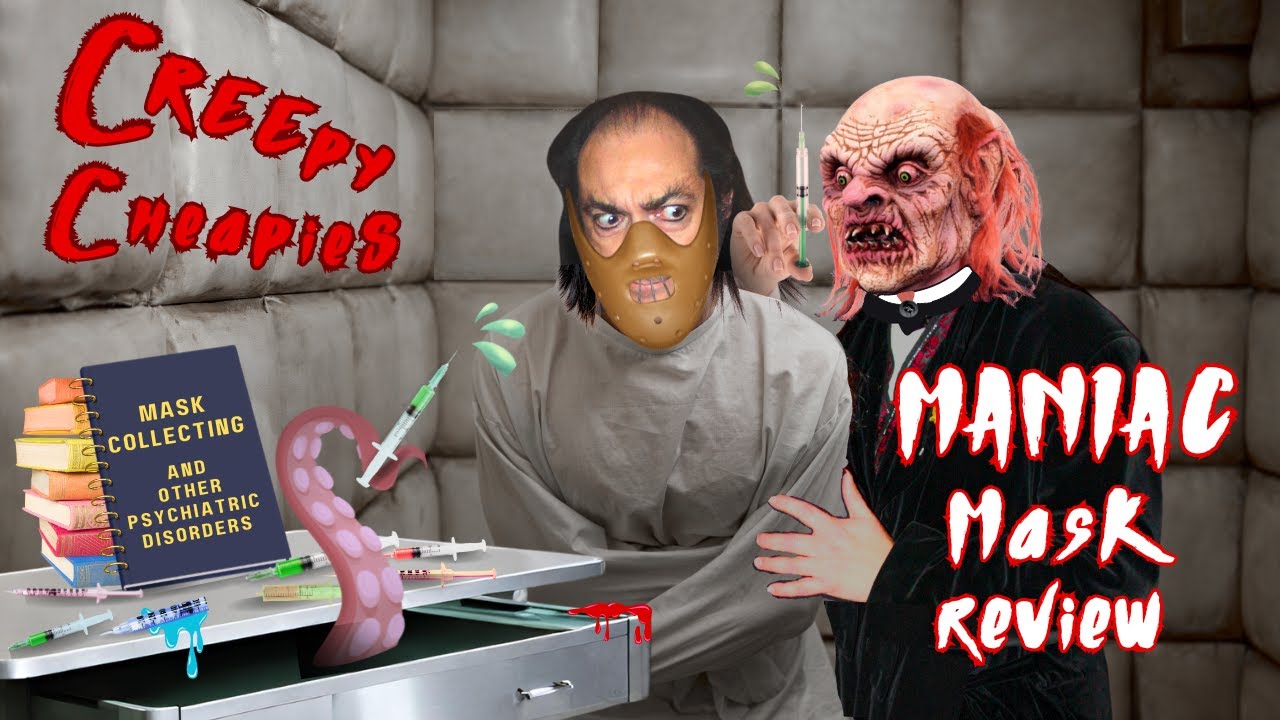 Creepy Cheapies Mask Review: MANIAC! by Zagone Studios - YouTube