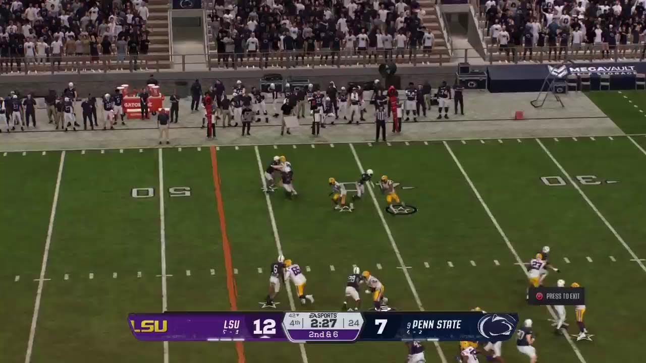 NCFB S4 Week 9 LSU @ Penn State - YouTube
