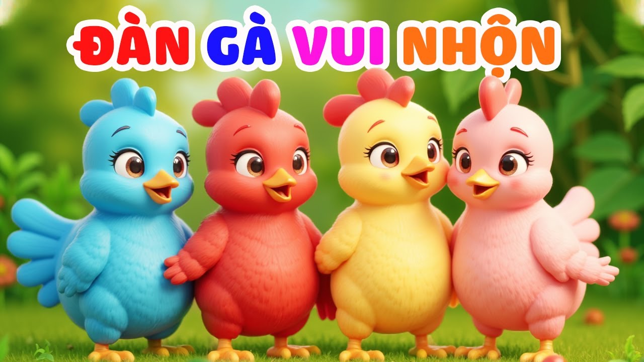 Đàn Gà Trong Sân ♫ Nhạc Thiếu Nhi Vui Nhộn Siêu Hay ♫ Gà Chưa Biết Gáy ...