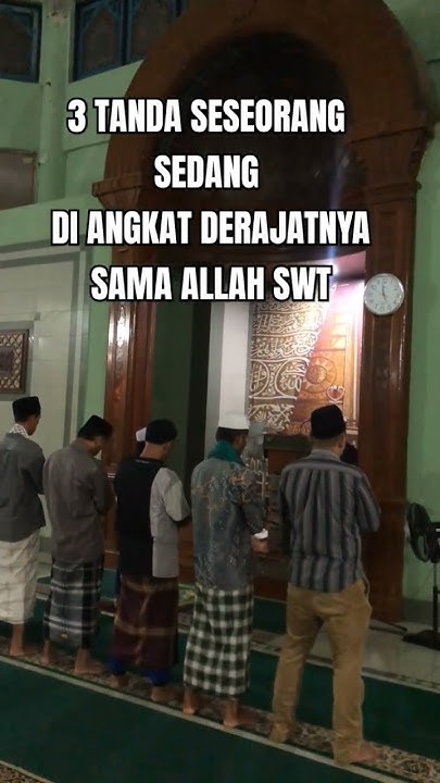Alhamdulillah,inilah tiga tanda seseorang sedang diangkat derajatnya oleh Allah SWT #feedshorts ...