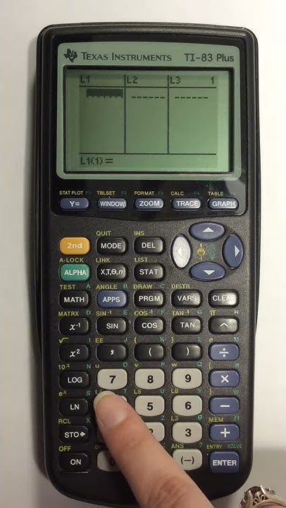 Adding One Variable Data into TI 83 Graphing Calculator - YouTube