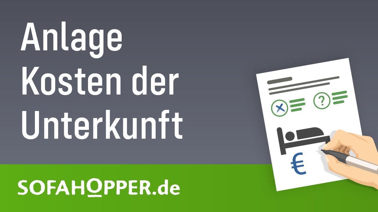 Anlage Kosten der Unterkunft - KDU - YouTube