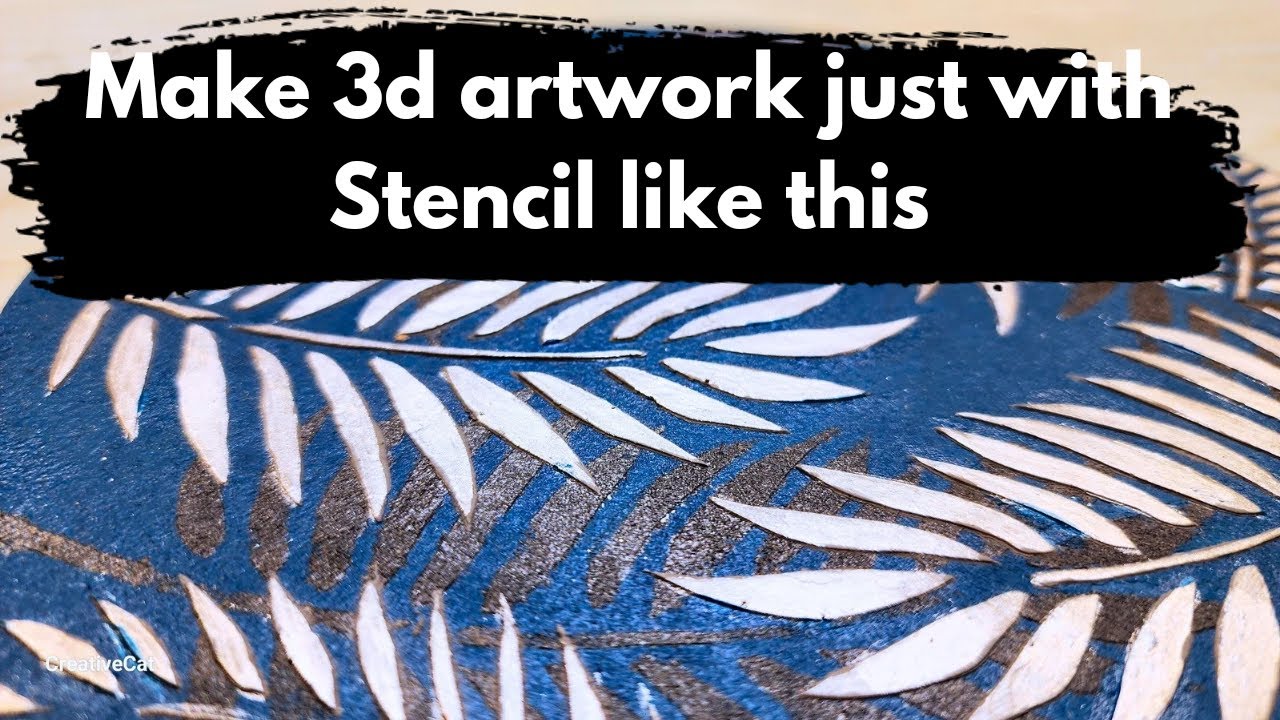 You can make awesome 3d artwork just using Stencil like this - YouTube