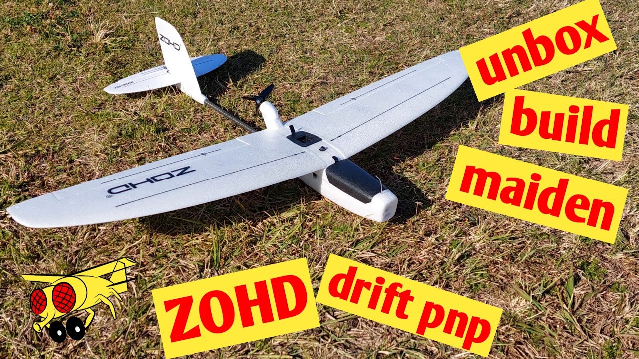 ZOHD Drift 877mm unbox build Maiden flight glider RC Airplane KIT/PNP ...