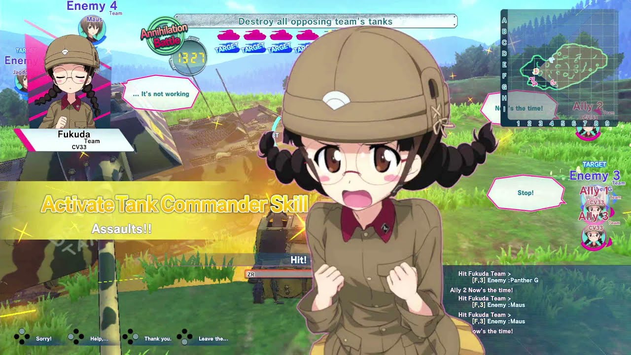Girls und Panzer: Dream Tank Match DX - ANGRY ANKLE BITER NOISES - YouTube
