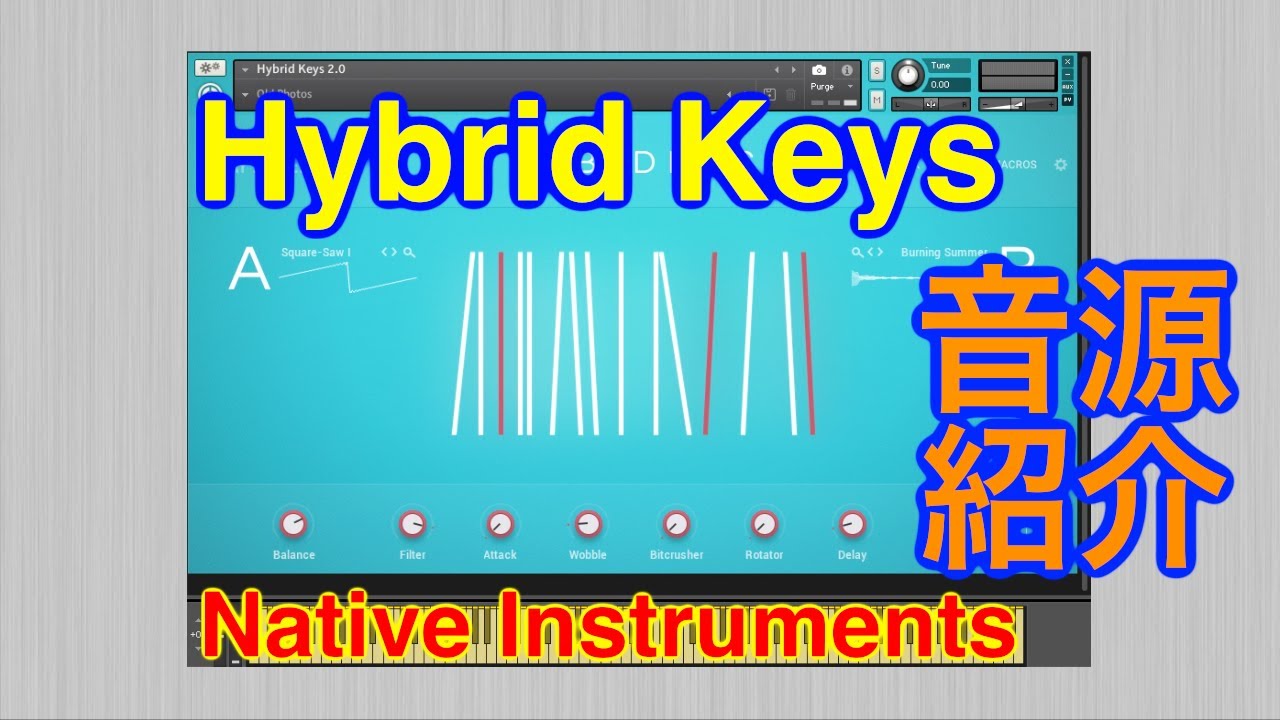 【Preset】Hybrid Keys シンセ音源 Native Instruments - YouTube