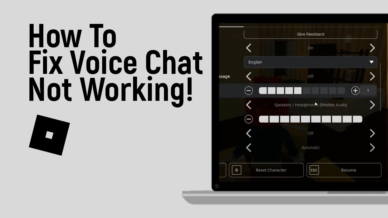 How To Fix Roblox Voice Chat Not Working [easy] - YouTube