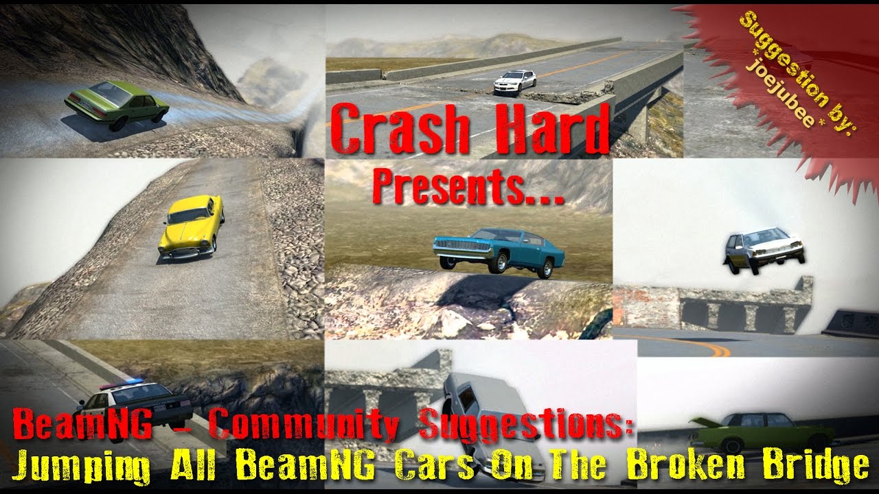 BeamNG - Community Suggestions - Jumping All BeamNG Cars On The Broken ...