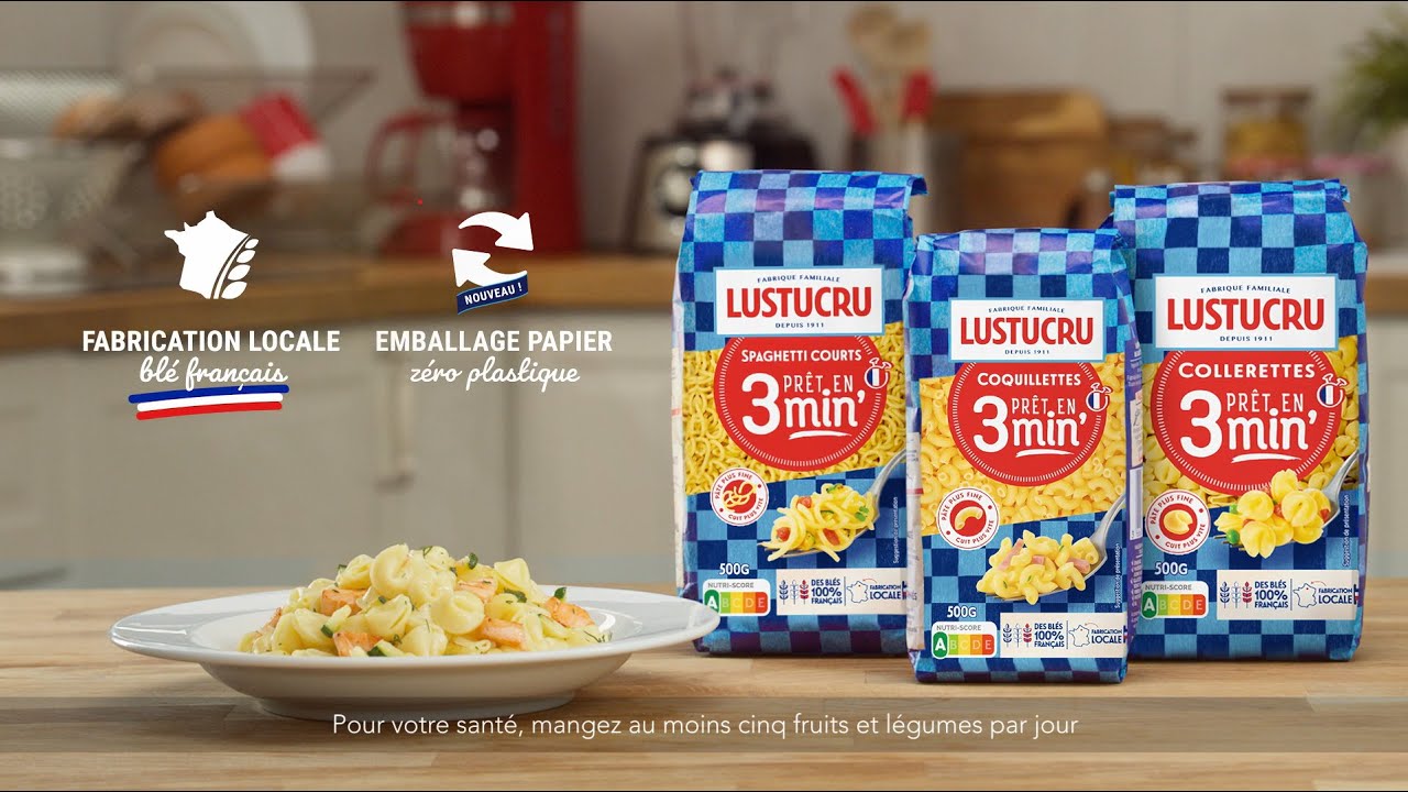 Les Pâtes 3min' Lustucru - Publicité TV 2024 - YouTube