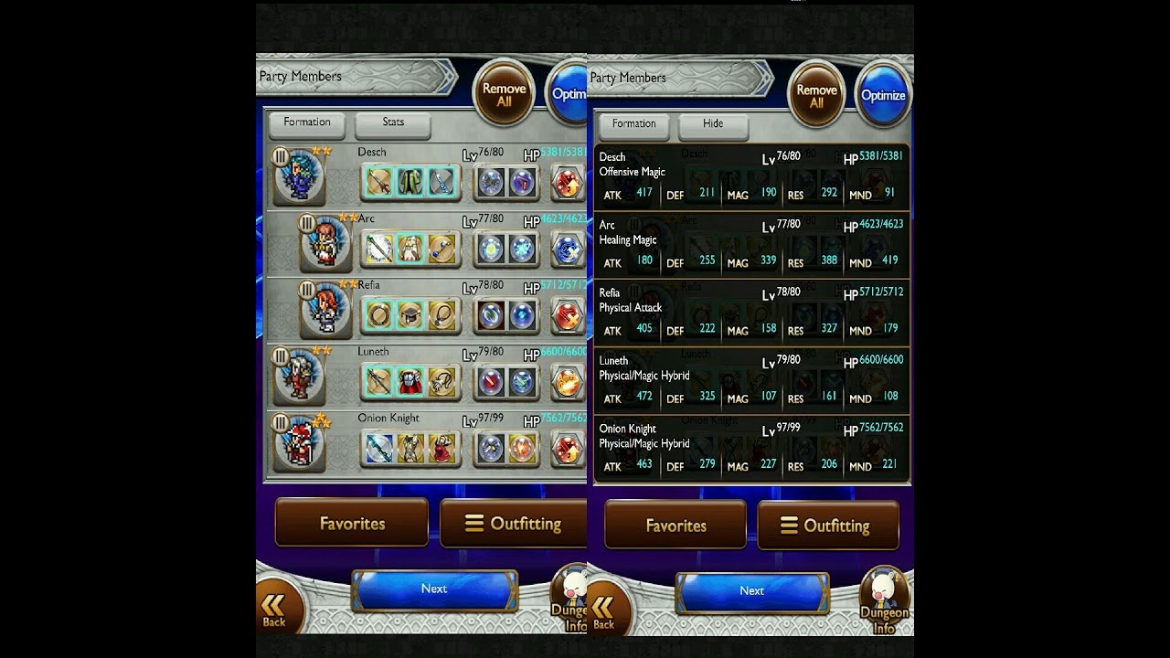 FFRK - FF3 Mote Dungeon - Ahriman - Mastered - Cid's Mission Complete ...