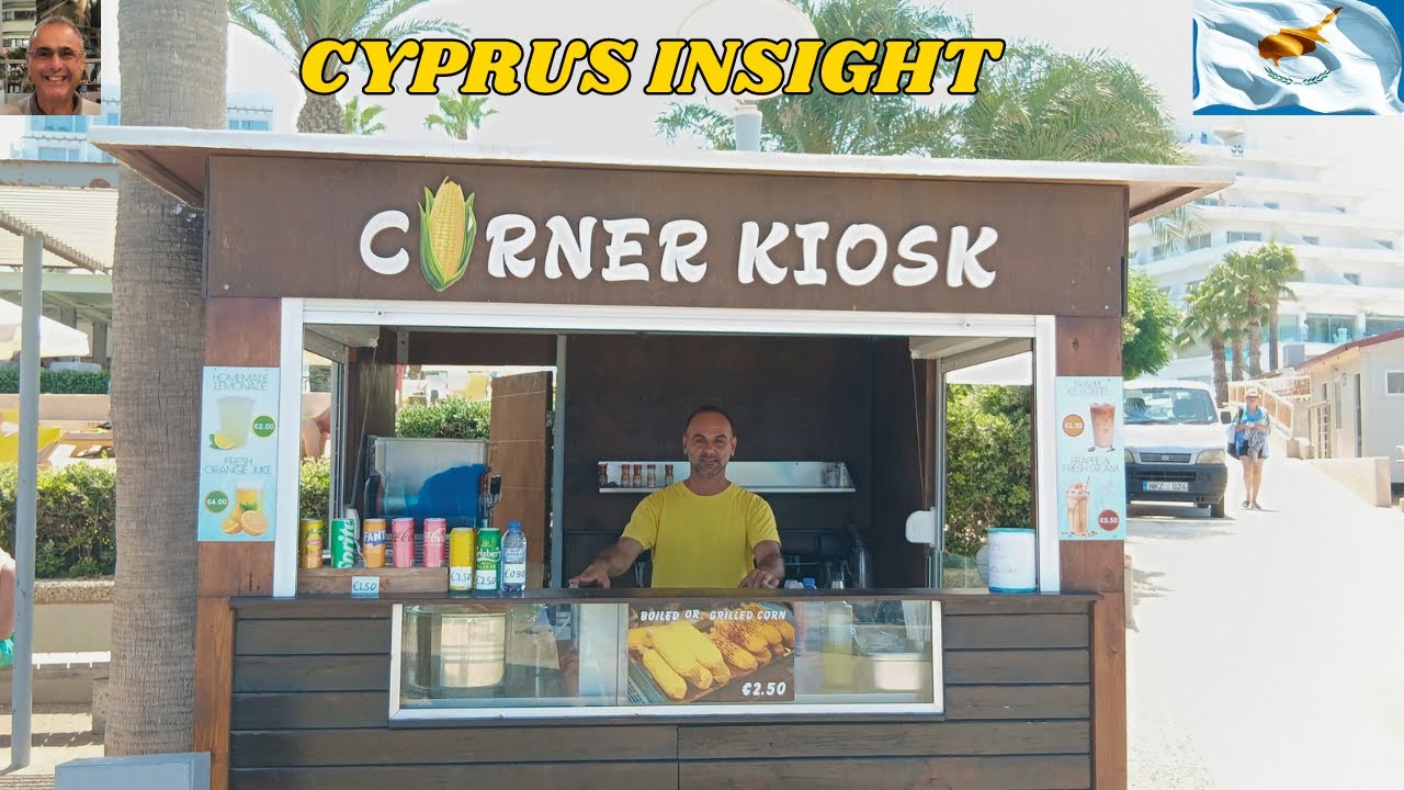 Corner Kiosk Protaras Cyprus - Corn on the Cob Double Delish. - YouTube