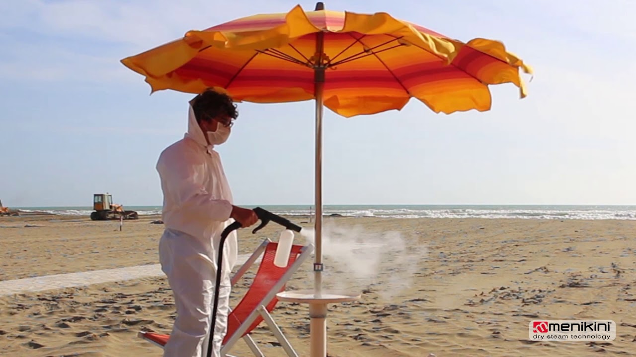 Beach resort sanification with Menikini - YouTube