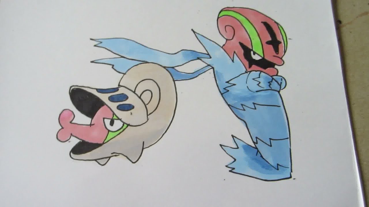 How to draw Pokemon: No.616 Shelmet, No.617 Accelgor - YouTube