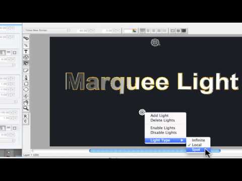 Using lights with Marquee Title Tool in Avid Media Composer - YouTube