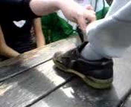 stacey licking my shoe