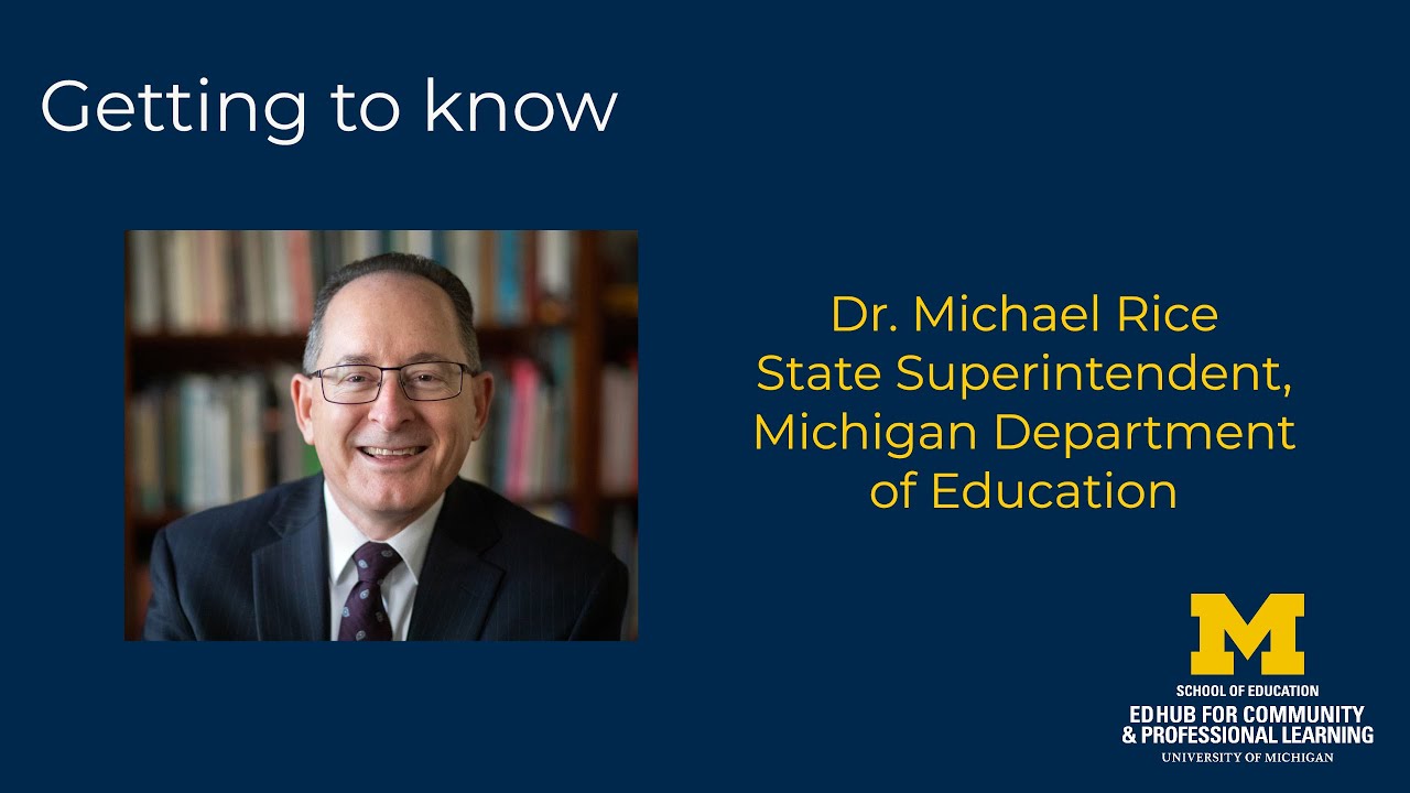 Ed Hub Town Hall MI’s Teacher Shortage Panelist Michael Rice - YouTube