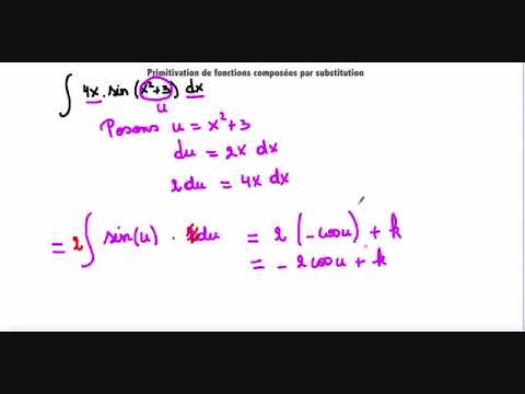 primitivation de fonctions composées par substitution - YouTube