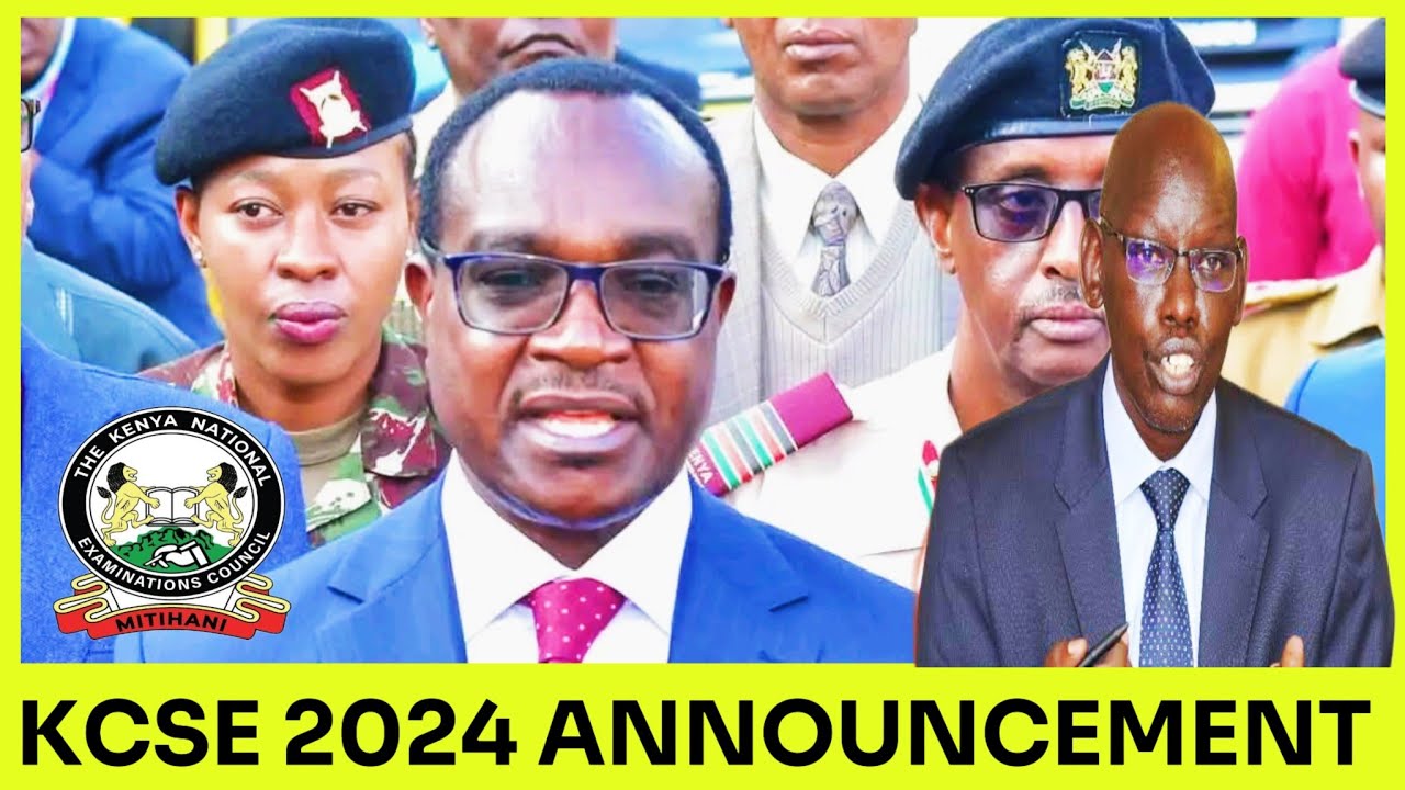 HAPPENING NOW!CS JULIUS OGAMBA ANNOUNCING 2024 KCSE RESULTS TODAY AT ...