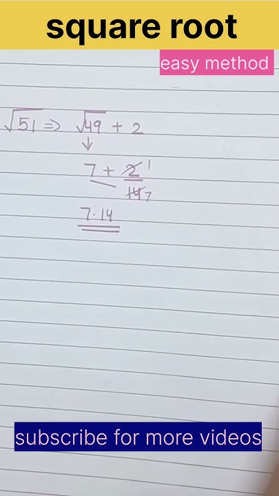 square root ab bhaut easy//square root kaise nikale part-3 - YouTube