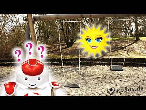 Kindheit Abenteuer-Simulator auf der Spielplatz Schaukel.