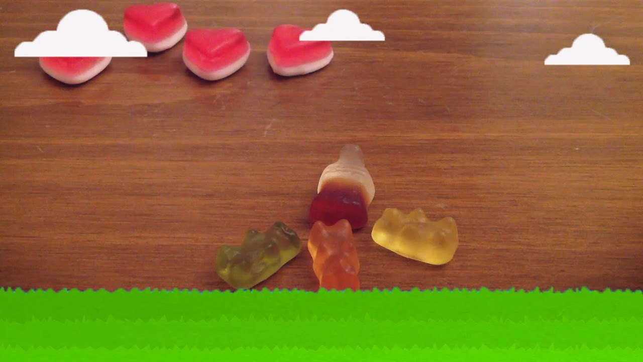 Haribo video game! Stop motion 🎮👾 - YouTube