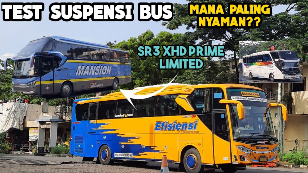 TEST SUSPENSI BUS MANA YANG PALING NYAMAN - YouTube