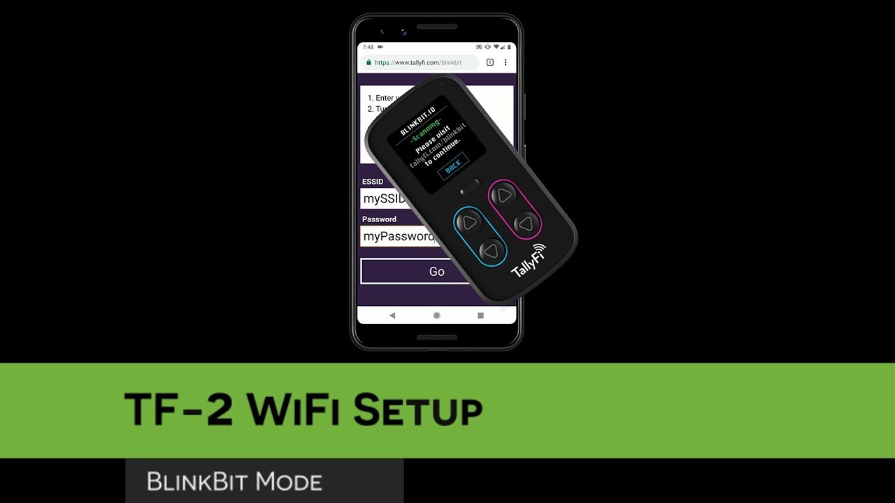 TallyFi (TF-2) WiFi Setup - BlinkBit Mode - YouTube