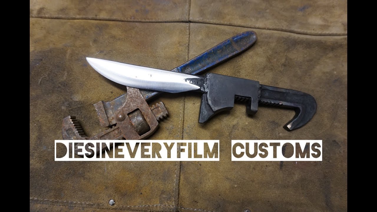 Mad Max Knife From an Army Wrench - YouTube