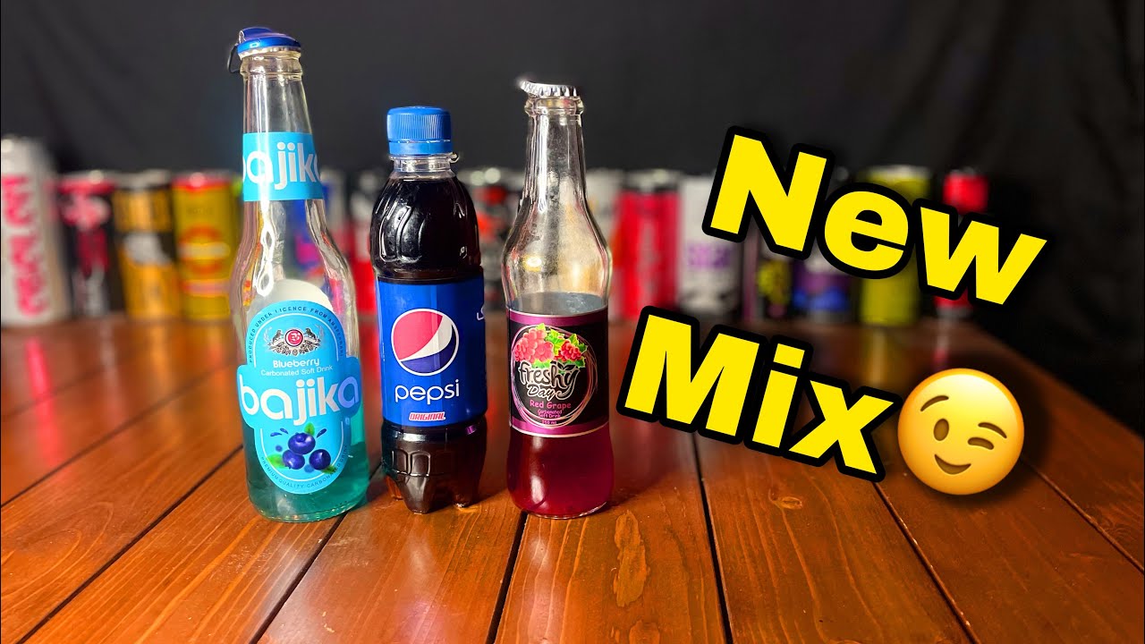 The mix of three Pepsi, blueberry and pineapple drinks was perfect ...