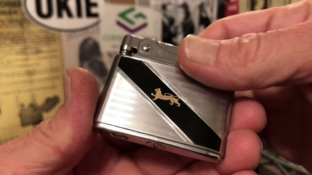 Vintage Ronson ADONIS Petrol Lighter BRIT. PAT. 621570 MADE IN ENGLAND ...