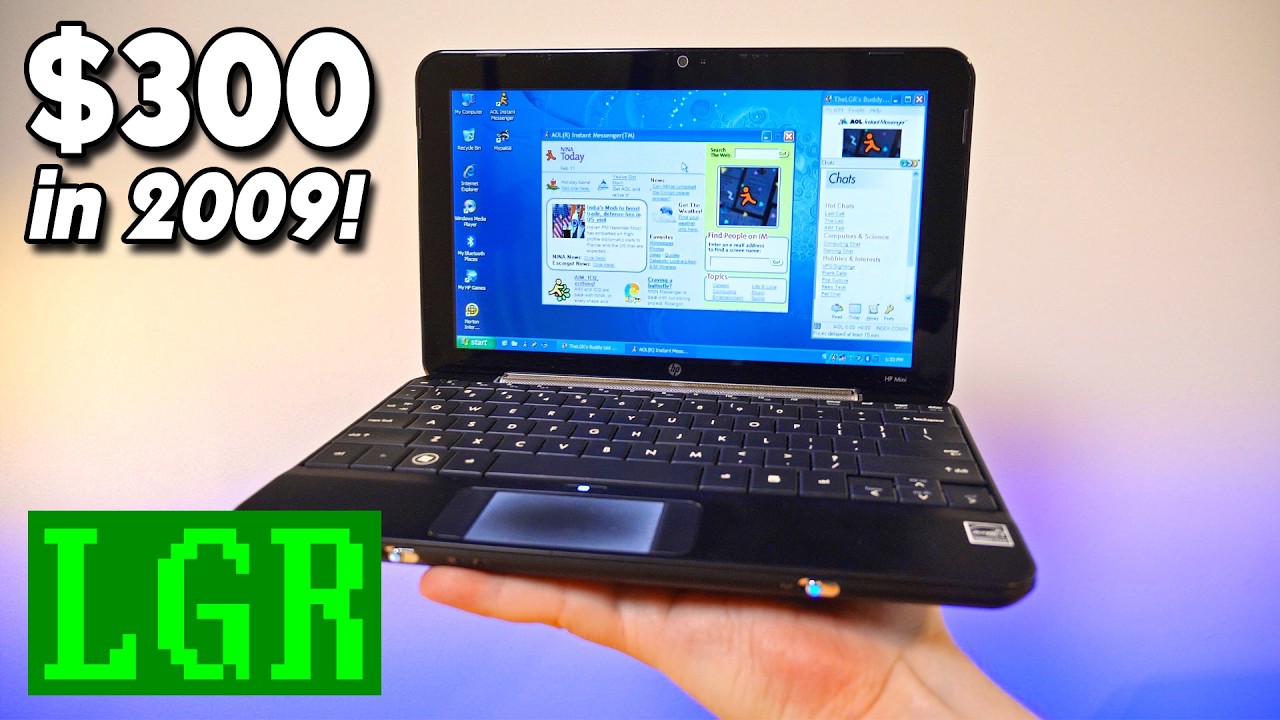 HP Mini 1000: The Windows XP Netbook 16 Years Later - YouTube