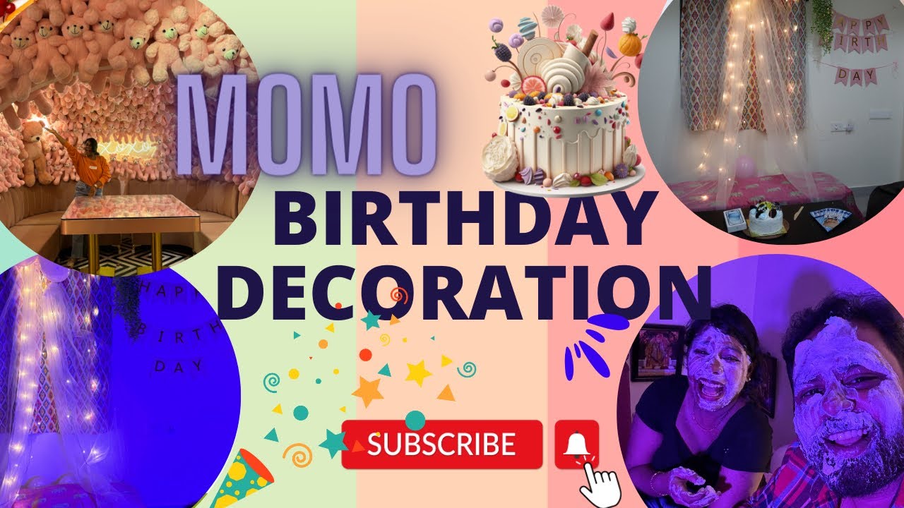 Momo birthday కి ఇలా decoration చేశాను 😁| la vie en rose cafe 🍵 ...