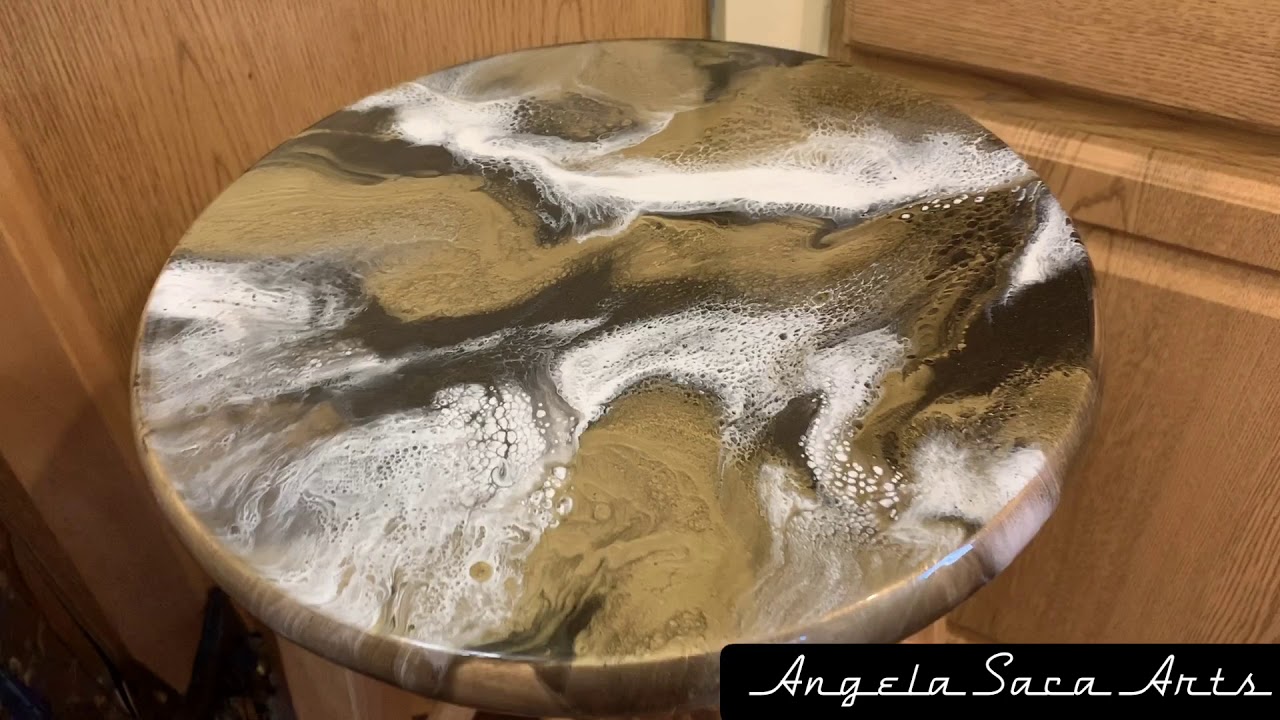 OKZX9981 The outcome of my Stools using our The epoxyresinstore Wood ...