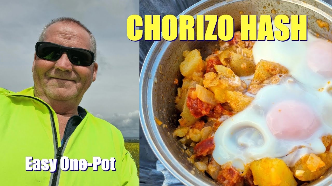 Easy One-Pot Chorizo Hash | Camp Cooking for Bicycle Touring - YouTube