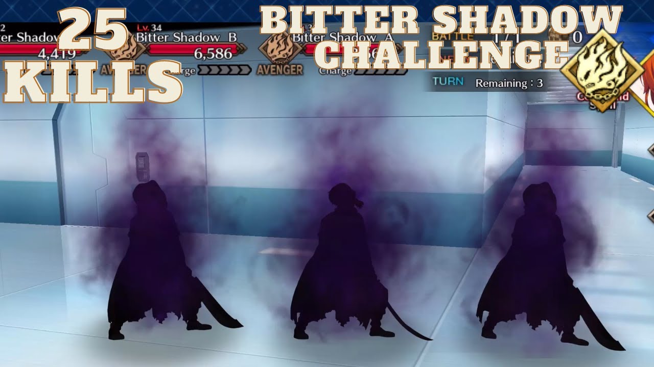 Bitter Shadow Challenge 4 (Avenger) [FGO] [Fate/Grand Order] - YouTube