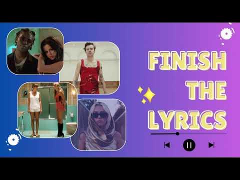 Finish the lyrics 🎶 tiktok edition - YouTube