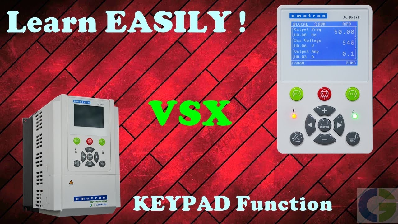 || VSX || Series Keypad Features | LCD Function | CG Emotron | VS ...