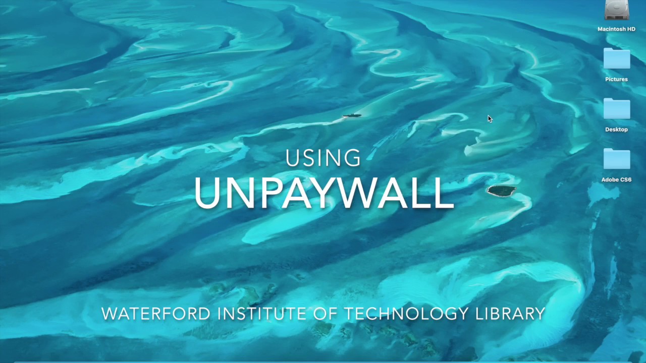 Using Unpaywall - YouTube