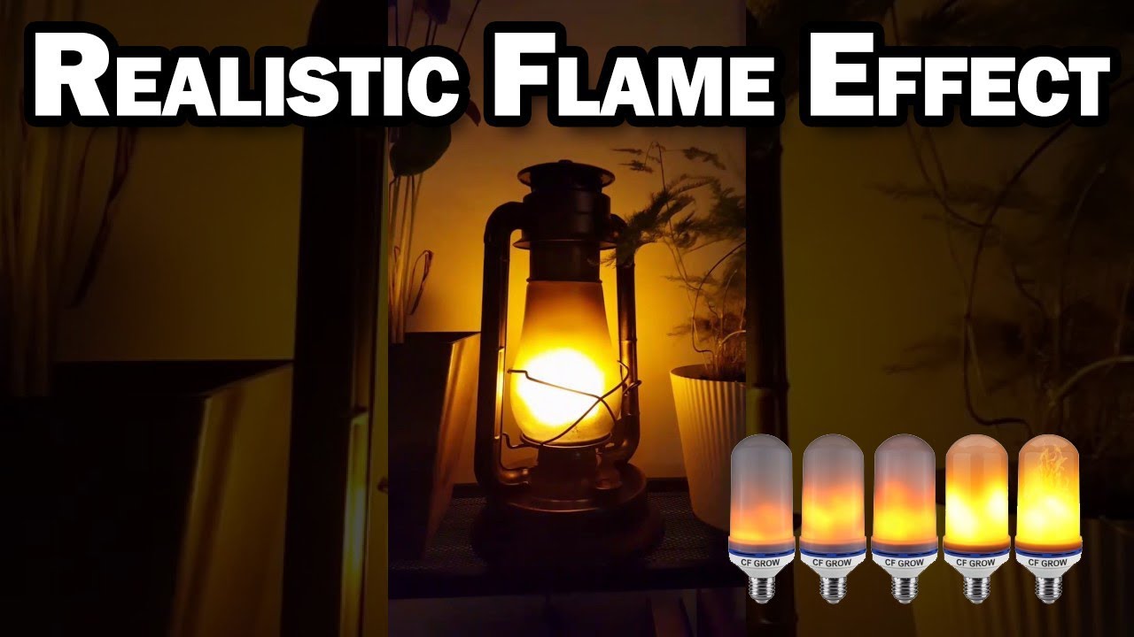 Decorative Lighting for Home and garden : Led FLAME effect - YouTube