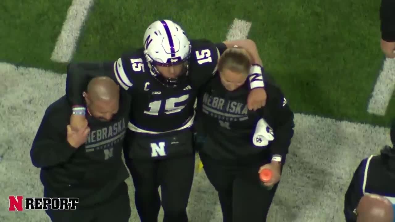 Nebraska quarterback Dylan Raiola injury - YouTube