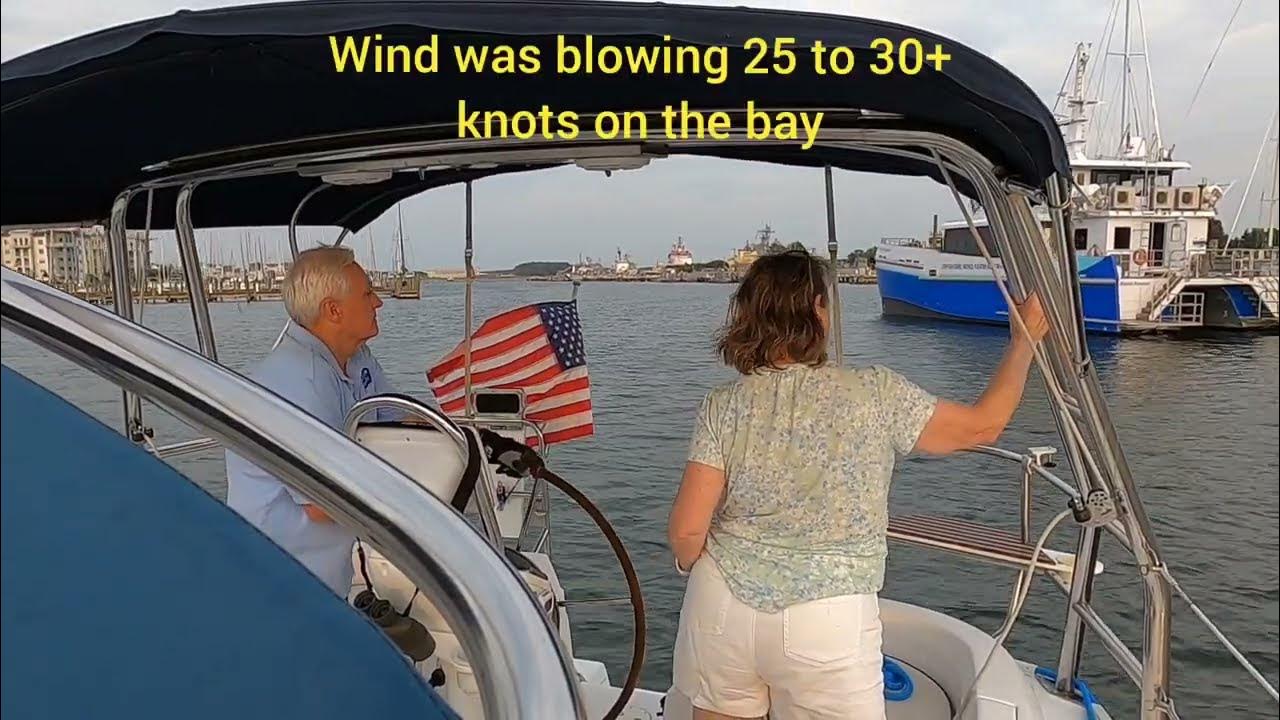 Docking in a cross wind - a different plan - YouTube