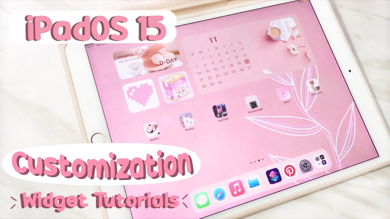 Customize your iPad Home Screen in iPadOS 15 (Free aesthetic widgets ...