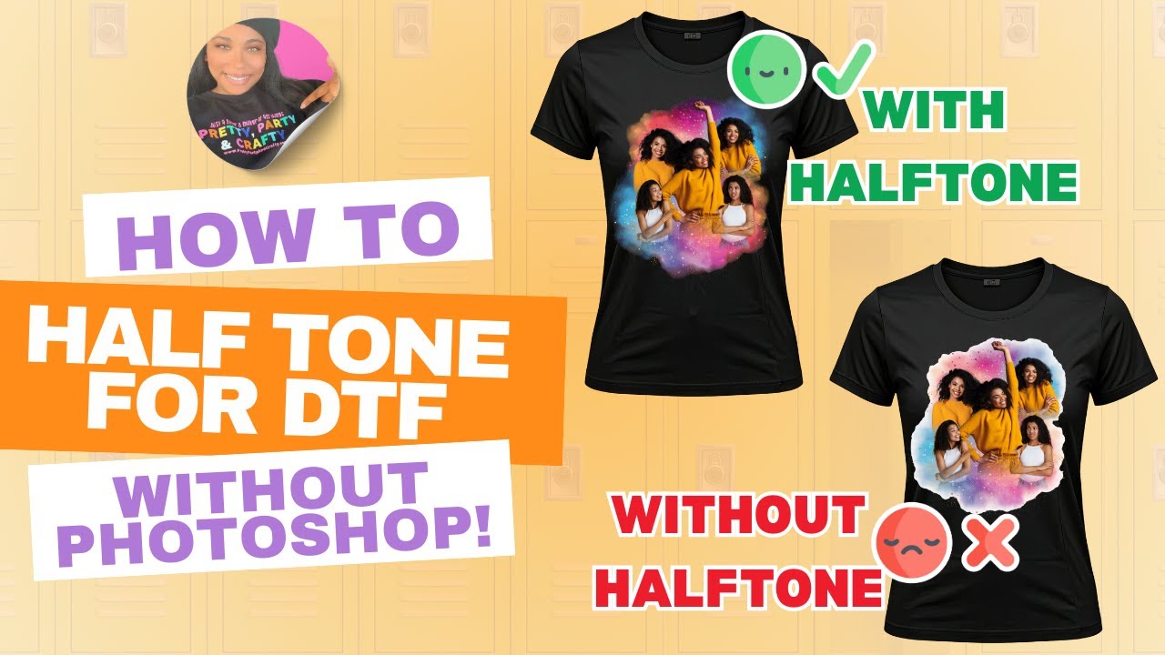 EASILY Halftone DTF Designs Without Photoshop - YouTube