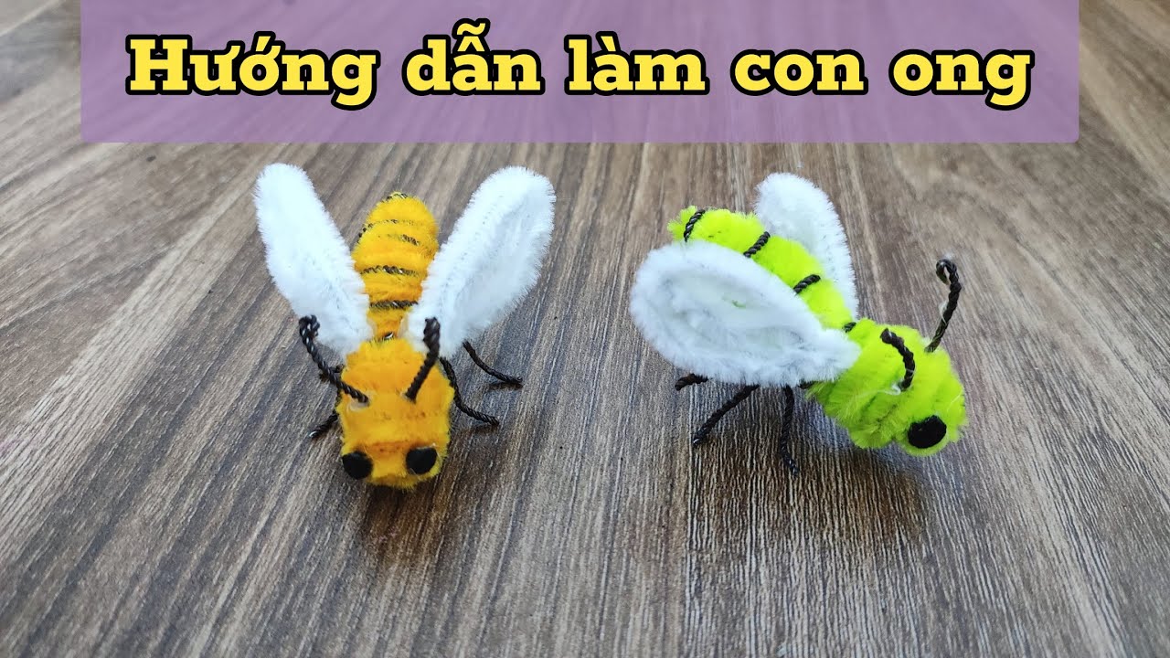 Hướng dẫn làm con ong chi tiết, dễ làm - YouTube