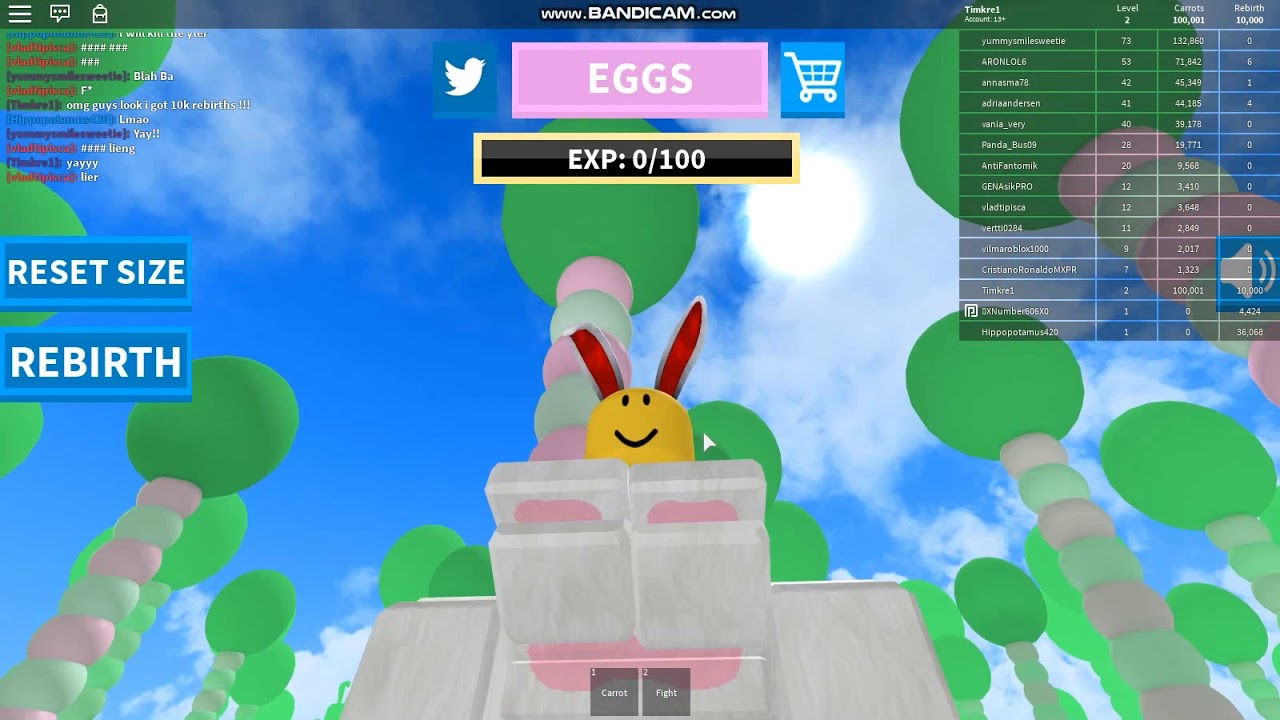 Roblox- 🐰 Rabbit Simulator 2 I GET {{{10000}}} REBIRTHS !!!!!! - YouTube