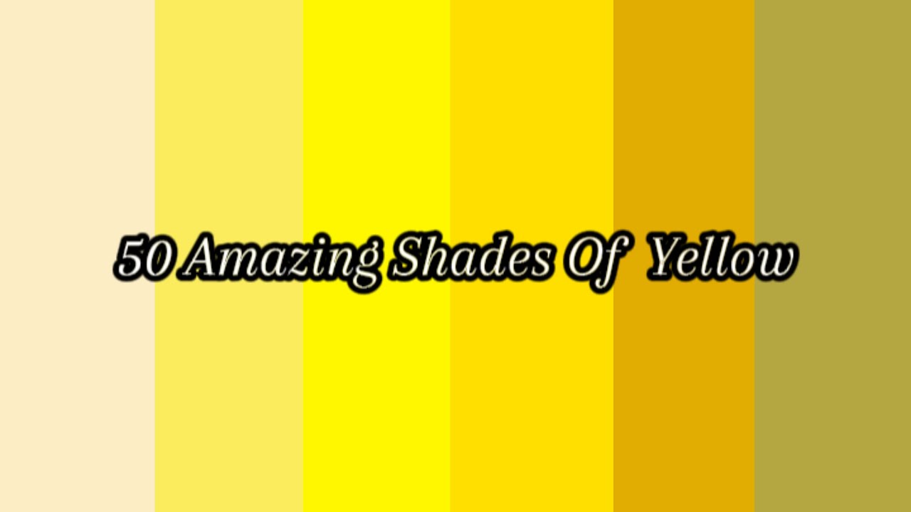 Discover Top 50 Shades Of Yellow| Satisfying Color Mixing| 50 Amazing ...