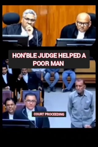 🧑‍⚖️ ️🖤Hon'ble Judge Helped A Poor Man #advocate #judge #yt #shorts # ...