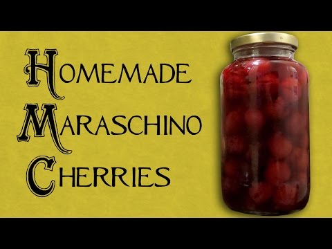 How to Make Maraschino Cherries (Booze in the Kitchen) - DIY Homemade Maraschino Cherries